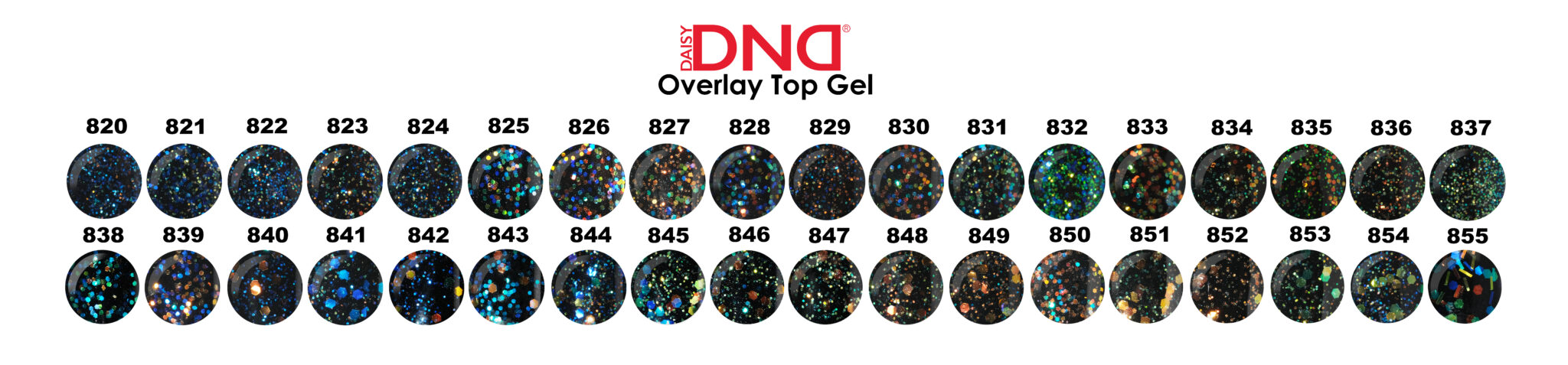 DND Overlay Glitter Top Gels – DND Gel USA