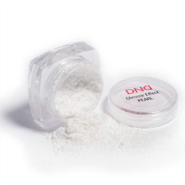 DND White Pearl Chrome Effect Powder #01 – DND Gel USA