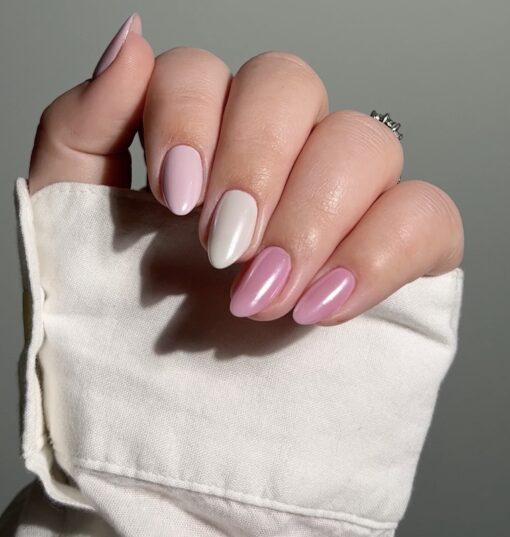 DND White Pearl Chrome Effect Powder #01 – DND Gel USA