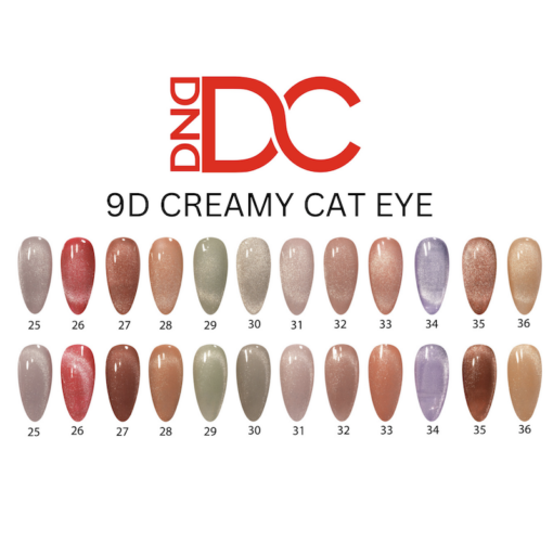 DC Framed Color Chart — 9D Cat Eye Creamy – DND Gel USA